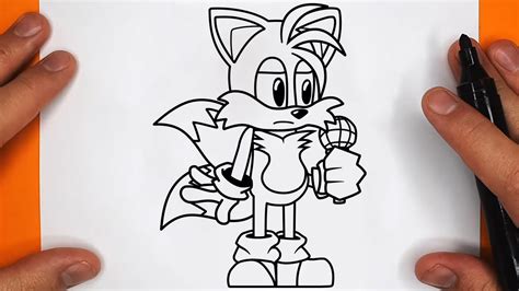 COMO DIBUJAR A TAILS EXE Friday Night Funkin FNF Paso A Paso