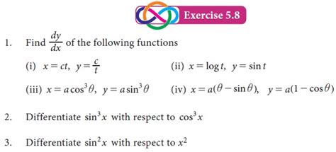 differentiation techniques formula solved example problems exercise differential calculus