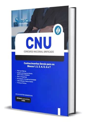 Cnu Conhecimentos Gerais Para Os Blocos 1 2 3 4 5 6 E 7 Frete grátis