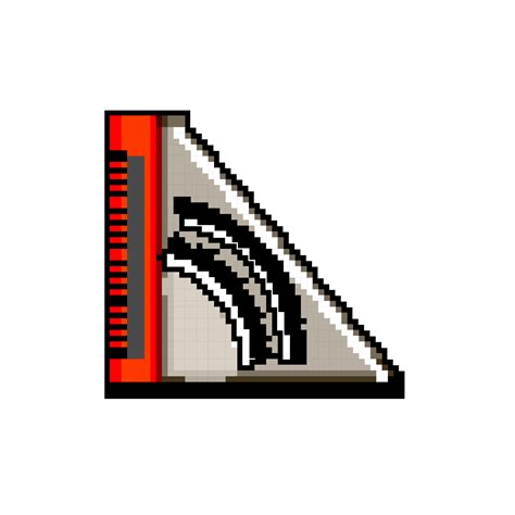 Work Ruler Builder Game Pixel Art Vector Illustration 23872015 Vector