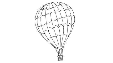 Dibujo De Globo Aerost Tico Para Colorear Y Pintar