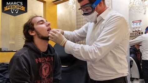 Zungenpiercing ohne Betäubung Marc s Piercing TV YouTube