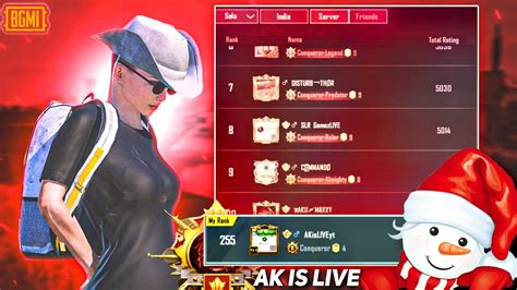 DAY 9 BGMI SOLO CONQUEROR RANK PUSH LIVE ACE TO SOLO CONQUEROR RANK