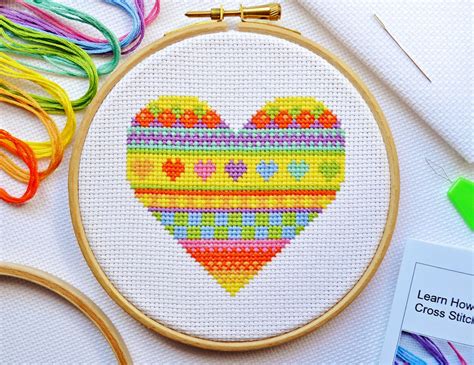 Cross Stitch For Beginners Complete Tutorial Kit Modern