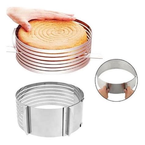 Aro Cortador Fatiador De Bolo Superchef Em Camadas Aço Inox Wincy