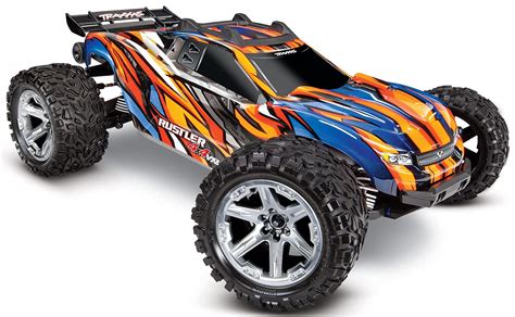Buy Traxxas670764ORNG Rustler 4x4 Vxl 1 10 Scale Stadi Online At