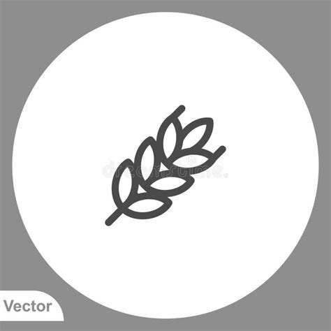 Símbolo De Símbolo Del Icono Del Vector Del Trigo Ilustración del
