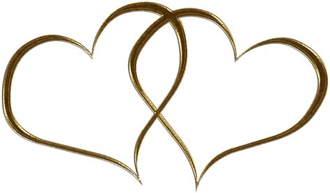 Gold Heart PNG Transparent Image PNG Mart