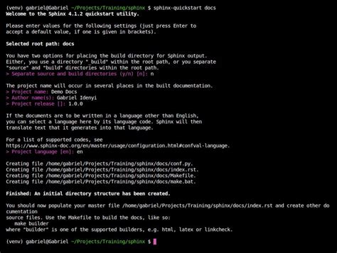 introduction to python code documentation using sphinx