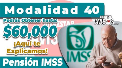 Pensi N Imss Pensionados Bajo El R Gimen Modalidad Podr N