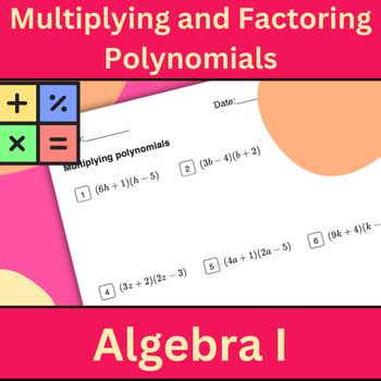 Multiplying And Factoring Polynomials By Functional Tutoring TPT
