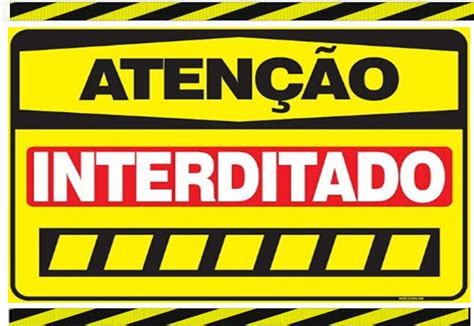 Placas interditado Gestão da Qualidade