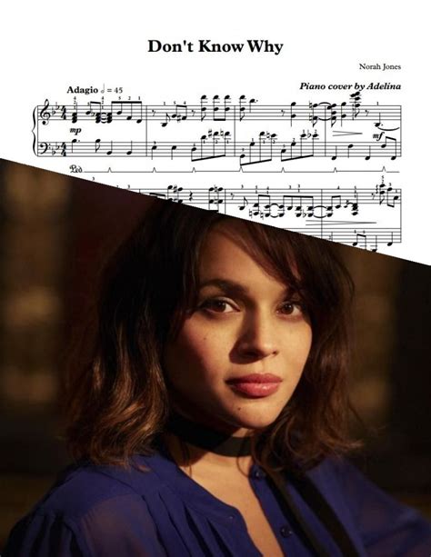 Don T Know Why Norah Jones Piano Sheet Music