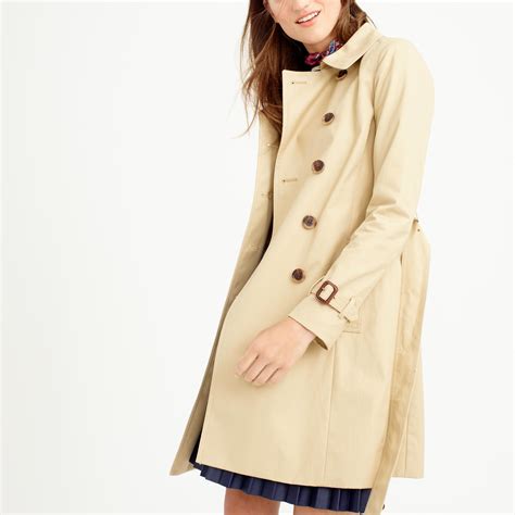 J Crew Icon Trench Coat In Natural Lyst