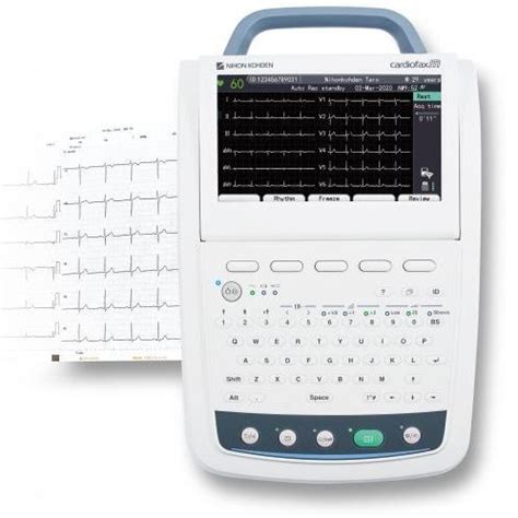 Eletrocardiógrafo para ECG em repouso Cardiofax M Nihon Kohden