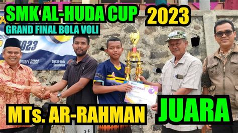 FINAL MTs AR RAHMAN VS SMPN 1 SADANANYA BOLA VOLI SMK AL HUDA CUP