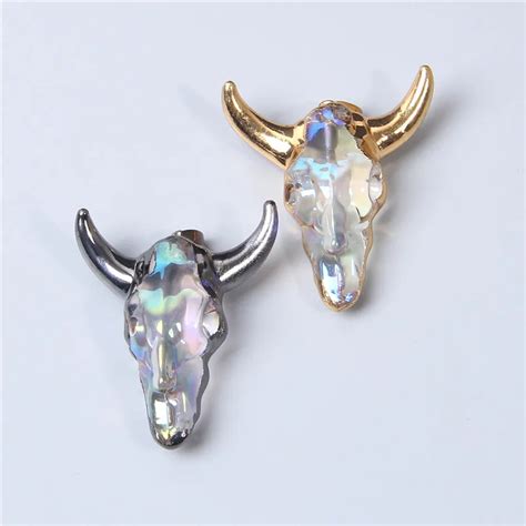 Colgante De Cabeza De Vaca Para Hombre Y Mujer Collar De Calavera Con