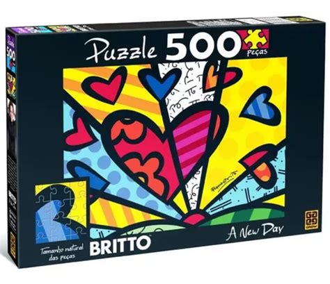 Puzzle Quebra Cabe A Romero Britto A New Day Pe As Mercadolivre