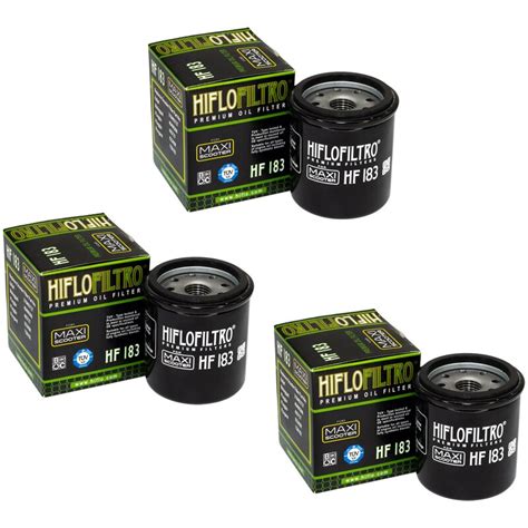 Oilfilter Engine Oil Filter Hiflo Filtro HF183 Set 3 Pieces Order 19 49