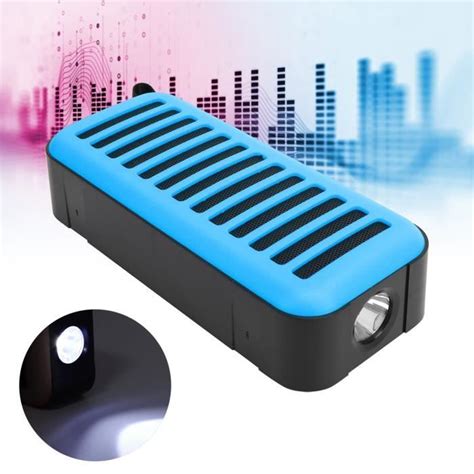 Qiilu Enceinte Fil Portable Haut Parleur Solaire Support FM Cdiscount