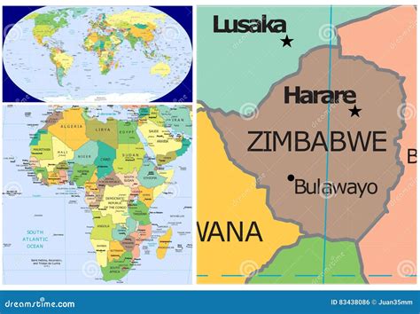 Where Is Zimbabwe On The World Map United States Map