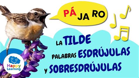 LA TILDE Y LAS PALABRAS ESDRÚJULAS ORTOGRAFÍA PARA NIÑOS Happy