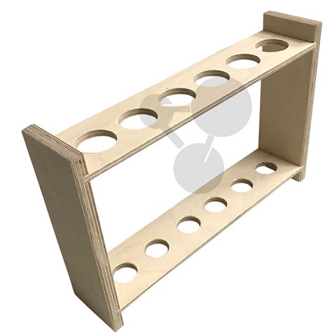 Reagenzglasgestell 6 x ø 31 mm Holz Reagenzgläser mit Zubehör