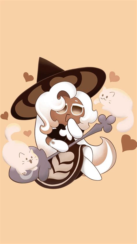 Latte Cookie Wallpaper IXpap