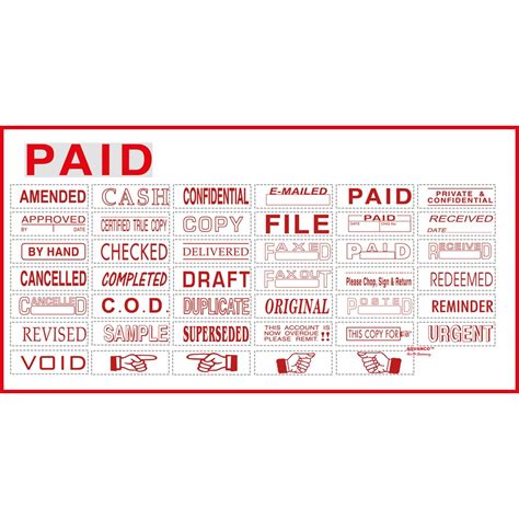 AE FLASH STAMP WITH RED INK READY MADE STAMP CHOP PAID URGENT