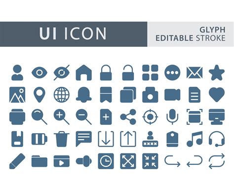Set Of User Interface Icon Set Vector Art At Vecteezy