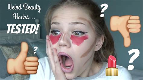 Weird Beauty Hacks TESTED YouTube