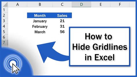 How To Hide Gridlines In Excel The Easy Way Youtube