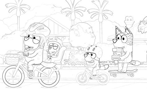 Bluey Coloring Page Coloring Pages