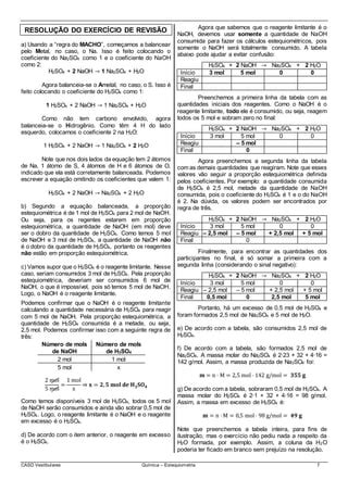 Exercicio Reagente Limitante PDF