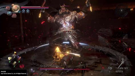 Nioh Shibata Katsuie Fight Ft Night Rain Skill Youtube