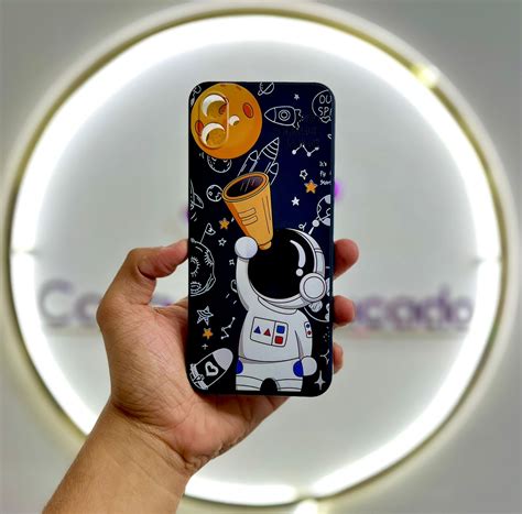 Capa Para Celular Silicone Astronauta Telescópio Estampas Sortidas
