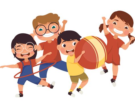 Crianças Brincando PNG No Início Do Verão Verão Criança PNG Imagem