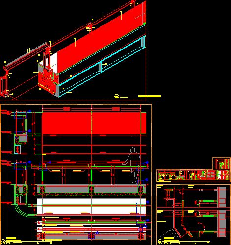 Detalle De Barda Perimetral En DWG Librería CAD