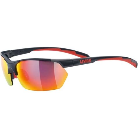 Okulary Rowerowe Uvex Sportstyle Czarno Czerwone Wymienne Szk A