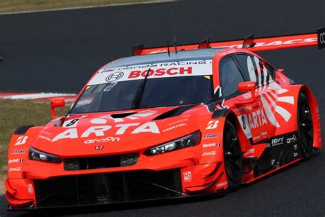 公式練習GT500クラス2位はARTA MUGEN CIVIC TYPE R GT 8野尻智紀松下信治 2024年