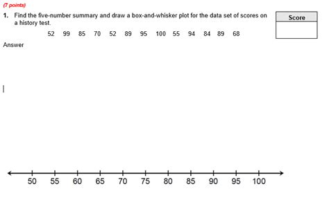 solved 1 find the five number summary and draw a