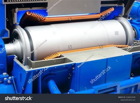 Cross Section Industrial Electric Motor Stock Photo 2148323439
