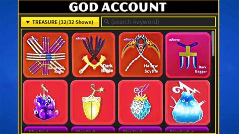 Blox Fruits But Is God Account Youtube
