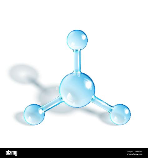 Chemical Ammonia Molecule Glossy Model Vector Stock Vector Image Art