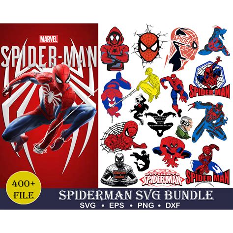 Spiderman Svg Avenger Svg Marvel Bundle Svg Eps Dxf Pn Inspire