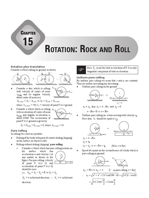 rotation rock and roll pdf rotation around a fixed axis acceleration