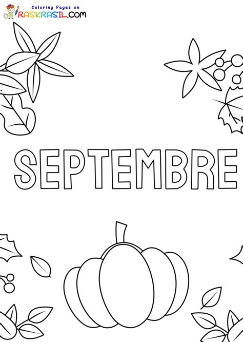 Coloriage Septembre à imprimer