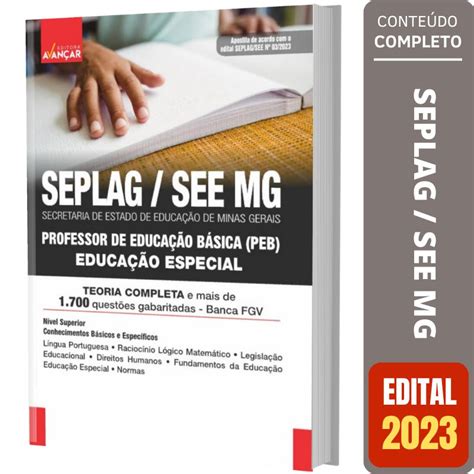 Apostila See Mg Peb Professor Educação Especial Solução Cursos e