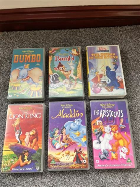 Disney Classic Vhs Bundle Classic Tapes Included Reduced To Clear