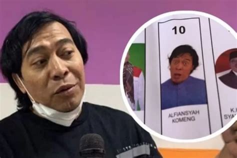 Alasan Foto Kocak Di Surat Suara Komeng Aku Nggak Suka Mainstream